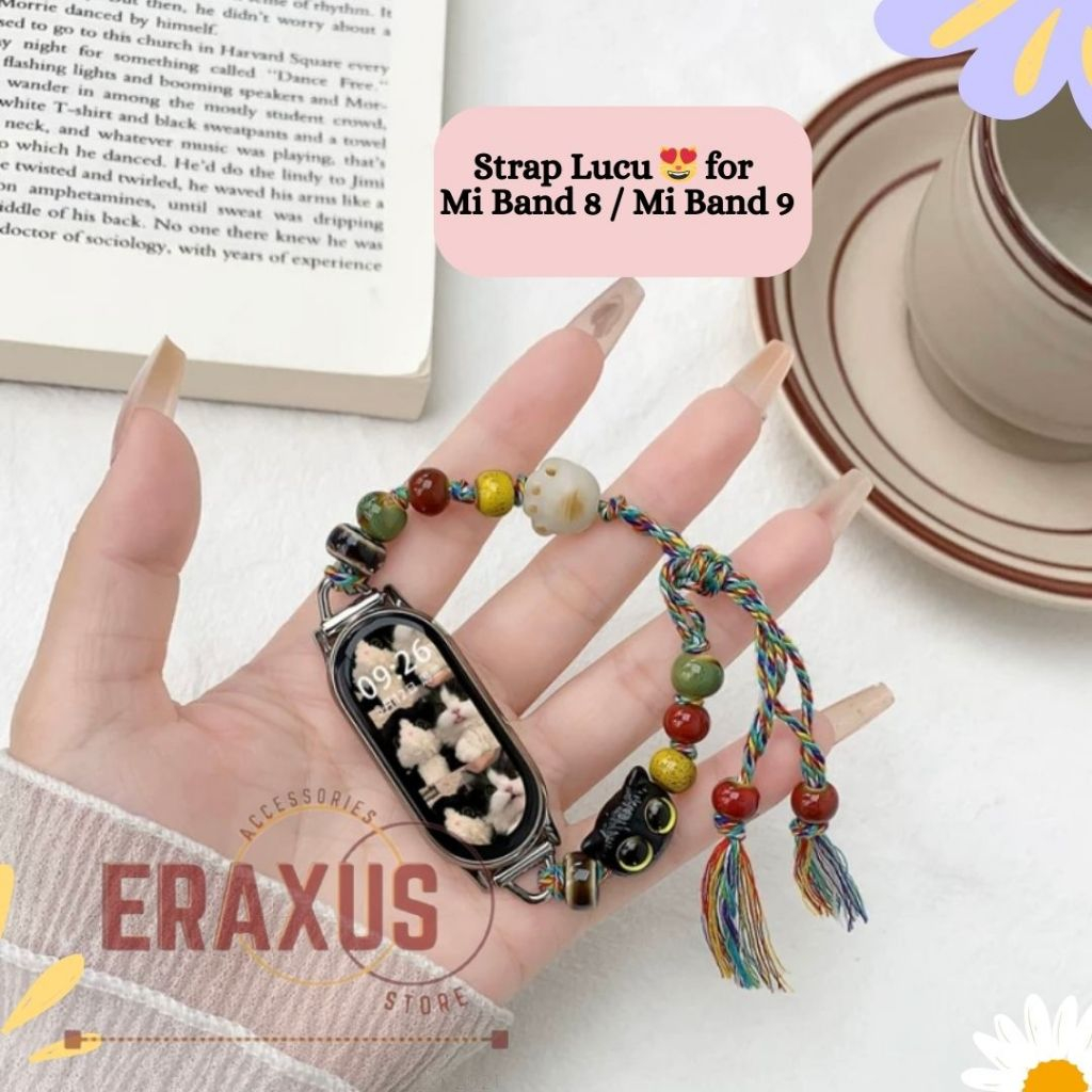 Jual Eraxus Cat Strap Xiaomi Mi band 10/9/8 - Gelang Kucing Korea Tali Pengganti Miband 8 Miband ...