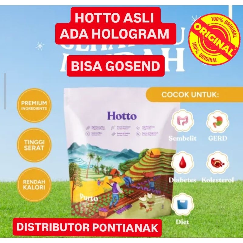 Jual [𝐁𝐈𝐒𝐀 𝐆𝐎𝐒𝐄𝐍𝐃] HOTTO PURTO OAT MULTIGRAIN WITH PURPLE POTATO ECER ...