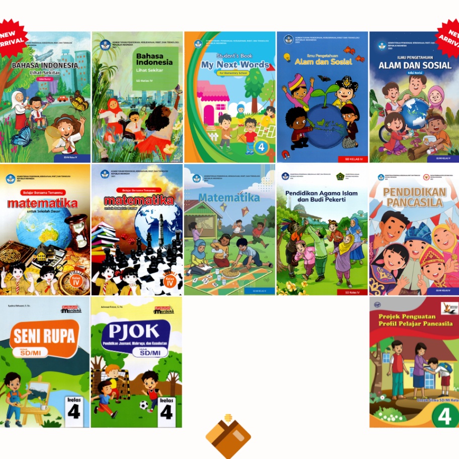 Jual BUKU PAKET KURIKULUM MERDEKA SD KELAS 4 REVISI TERBARU | Shopee Indonesia