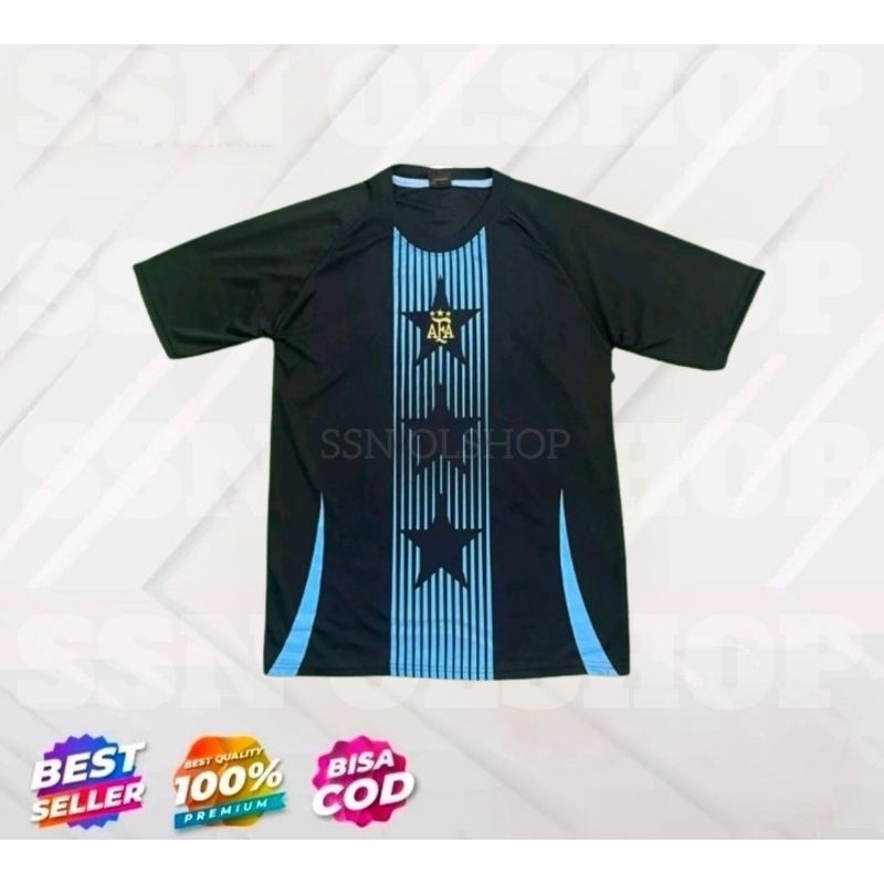 Jual jersey timnas argentina training (hitam) 2024 baju bola timnas ...
