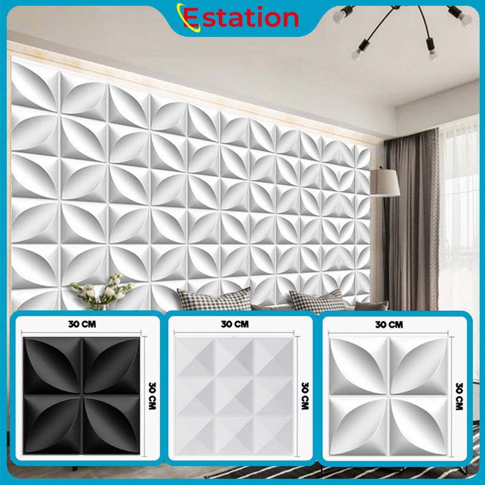 Jual Estation - WALL PANEL 3D PVC WALLPANEL WALLPAPER DINDING / WALL ...