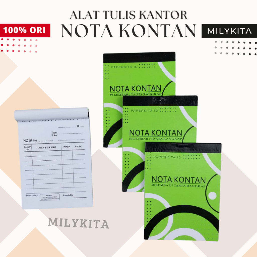 Jual Buku Nota Kontan Mini 1 Ply / 1 rangkap 8 x 10 cm HVS / Buram ...