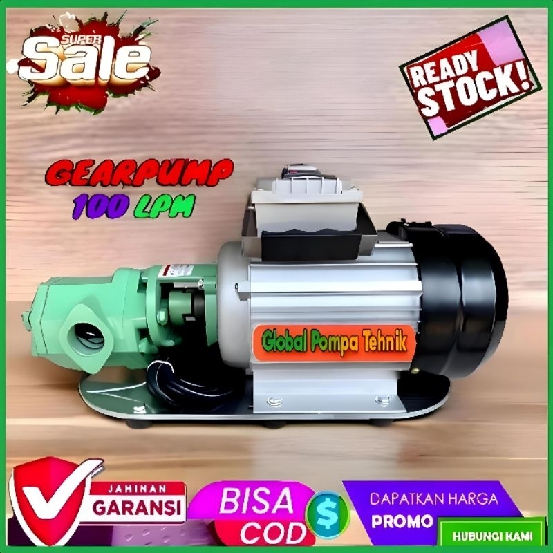 Jual pompa transfer Oli 100 lpm Pompa transfer Solar Minyak Gear pump ...