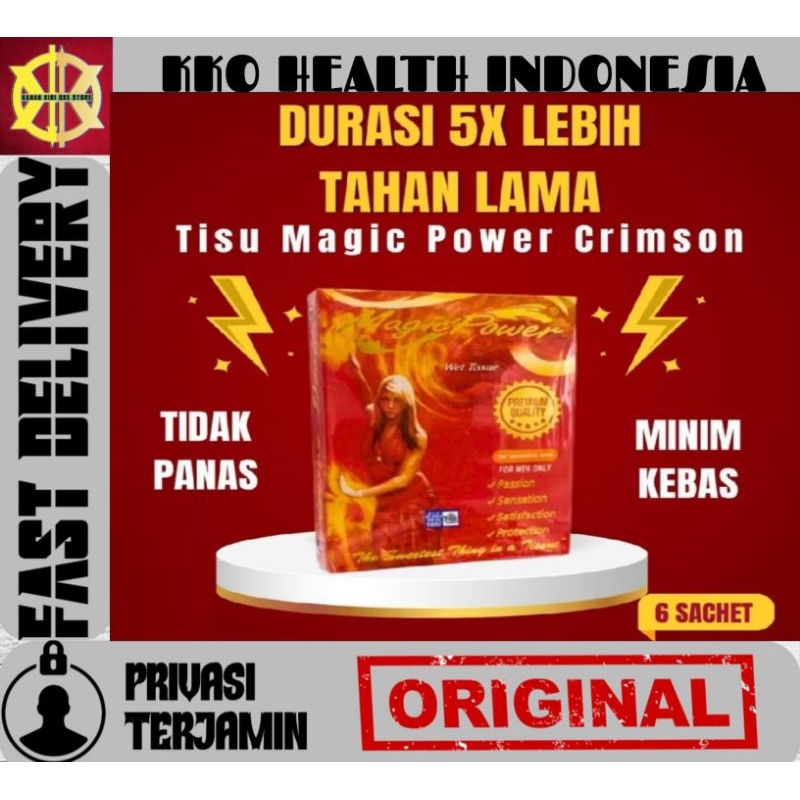 Jual Tisu Magic Power Crimson Desire Antiseptic Isi 6 Sachet - Tissue ...