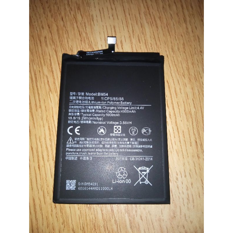 Jual BATTERY BM54 REDMI 9/9PRO/10X/NOTE9/NOTE9T ORI 100 | Shopee Indonesia