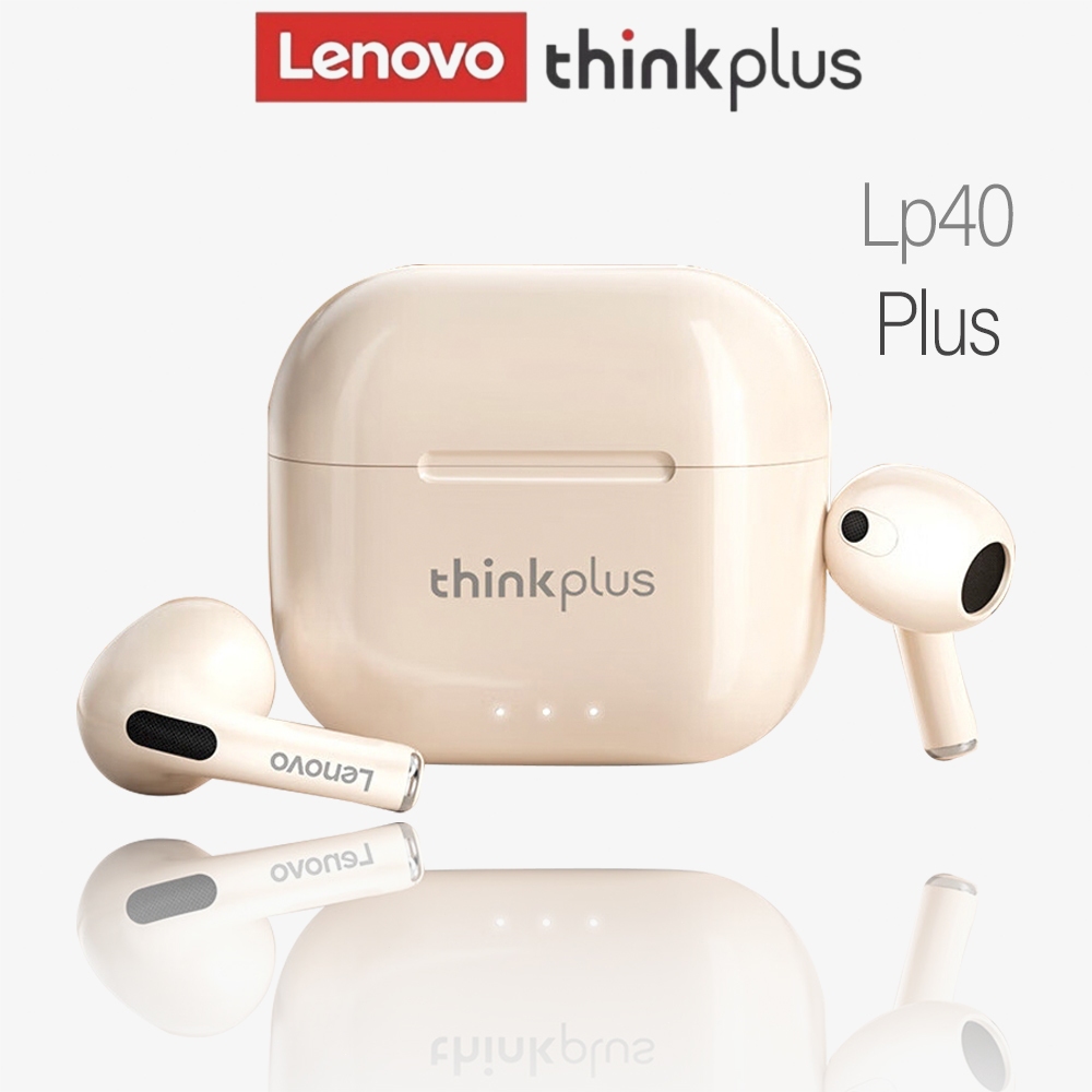 Jual Lenovo Thinkplus LP40 PLUS Earphones Bluetooth Wireless Headset Super Dual Stereo Sports ...