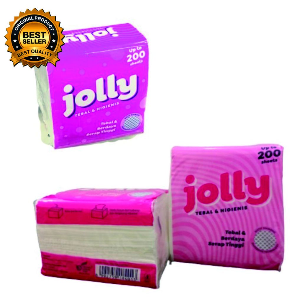Jual Tisu tissue Jolly pop up 200 sheet promo KEMASAN BARU / Tissue ...
