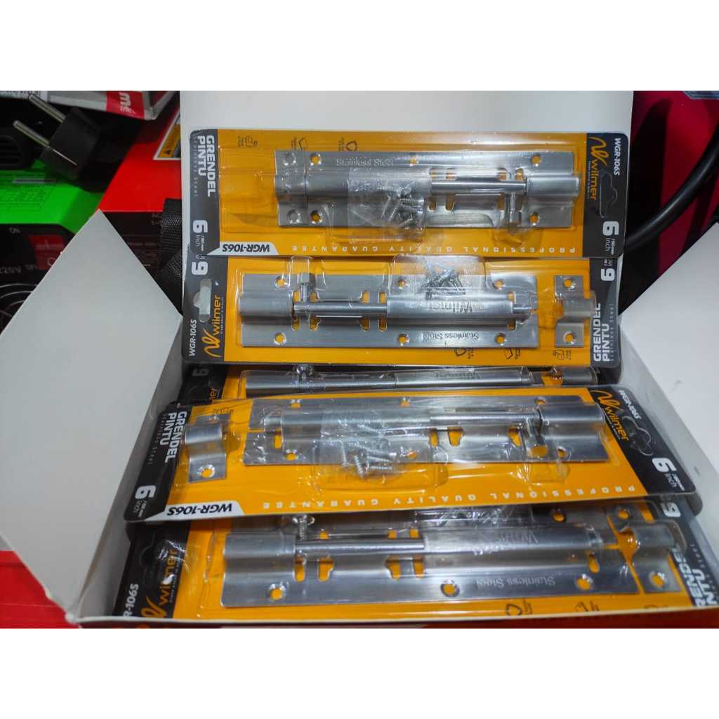 Jual Grendel Aluminium Slot Pintu Jendela 6 Inch I Selot Alumunium ...