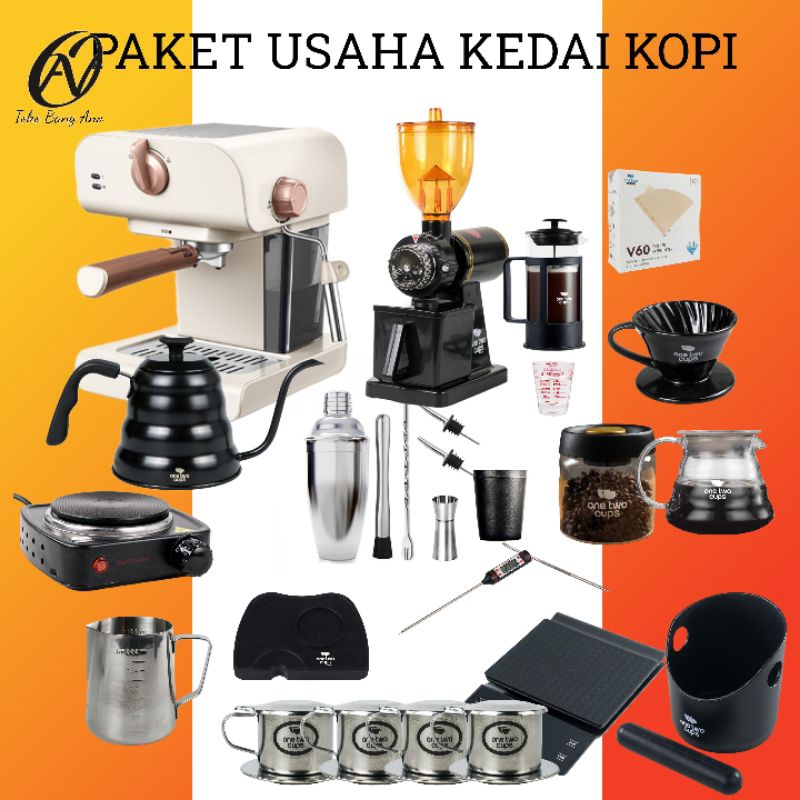 Jual Paket usaha kedai kooi mini cafe dengan mesin espresso full set ...