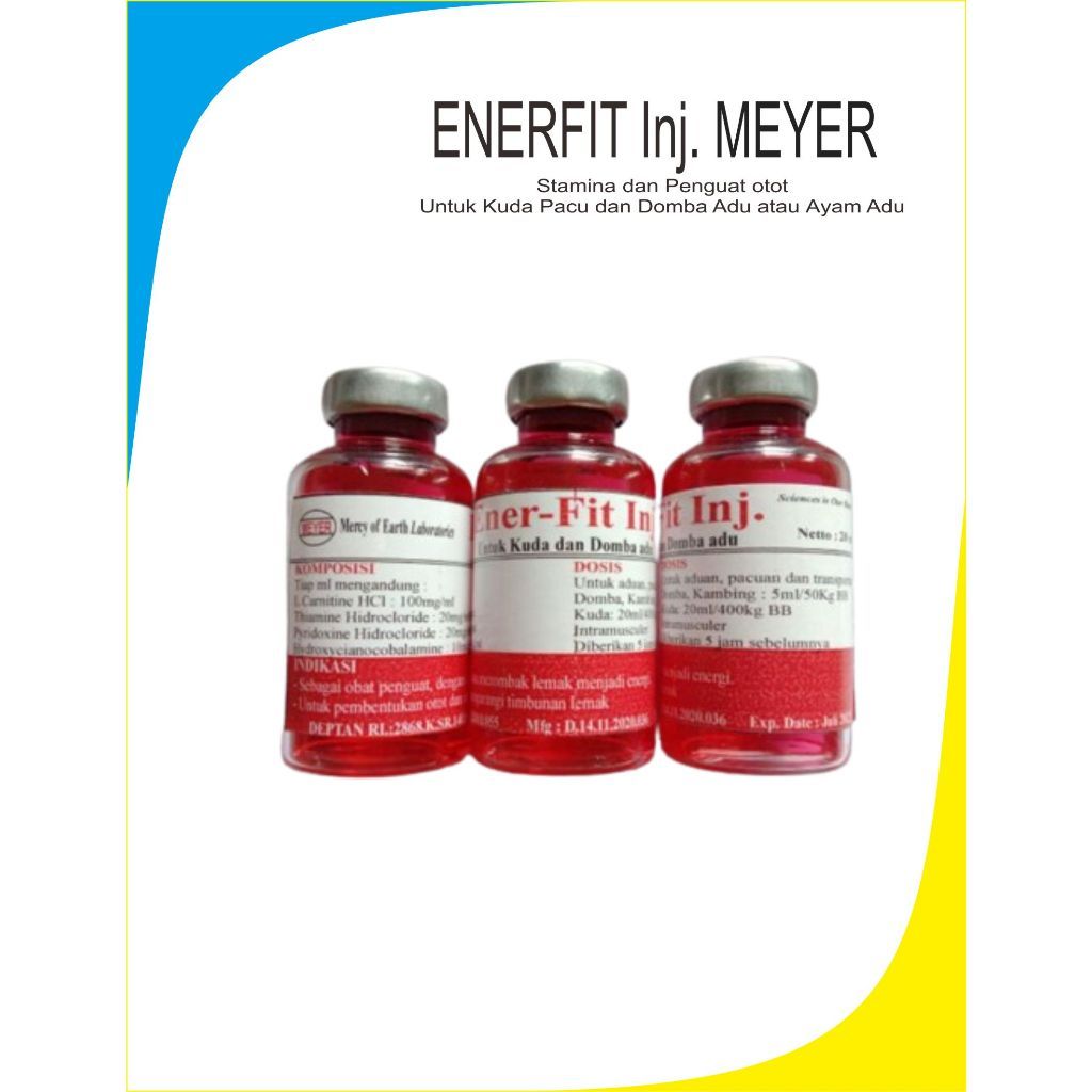 Jual Penguat Stamina Domba Adu, Kuda Pacu dan Anjing ENERFIT Inj ...