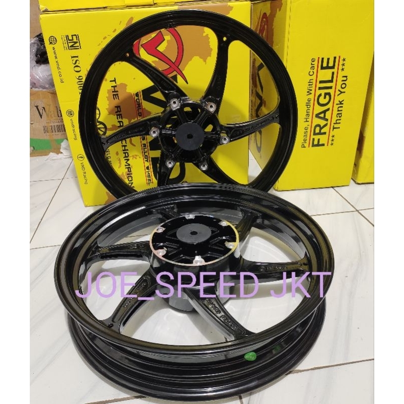 Jual VELG VELEK VND SIX STAR NINJA RR R SS RING 17 UK 215 300 SET Depan ...