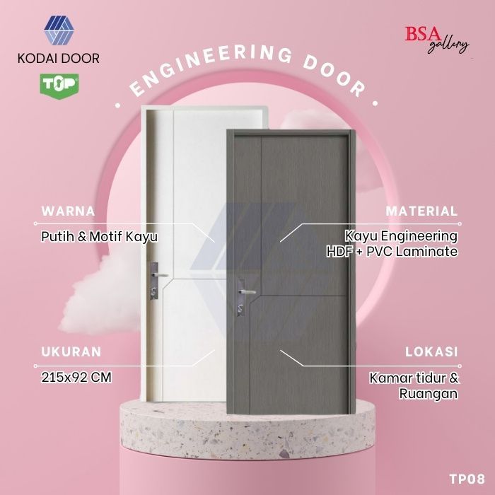 Jual PINTU RUANGAN KAYU 215X92 / PINTU KAMAR / WOOD DOOR KODAI TOP / PINTU KODAI / PINTU KAYU ...