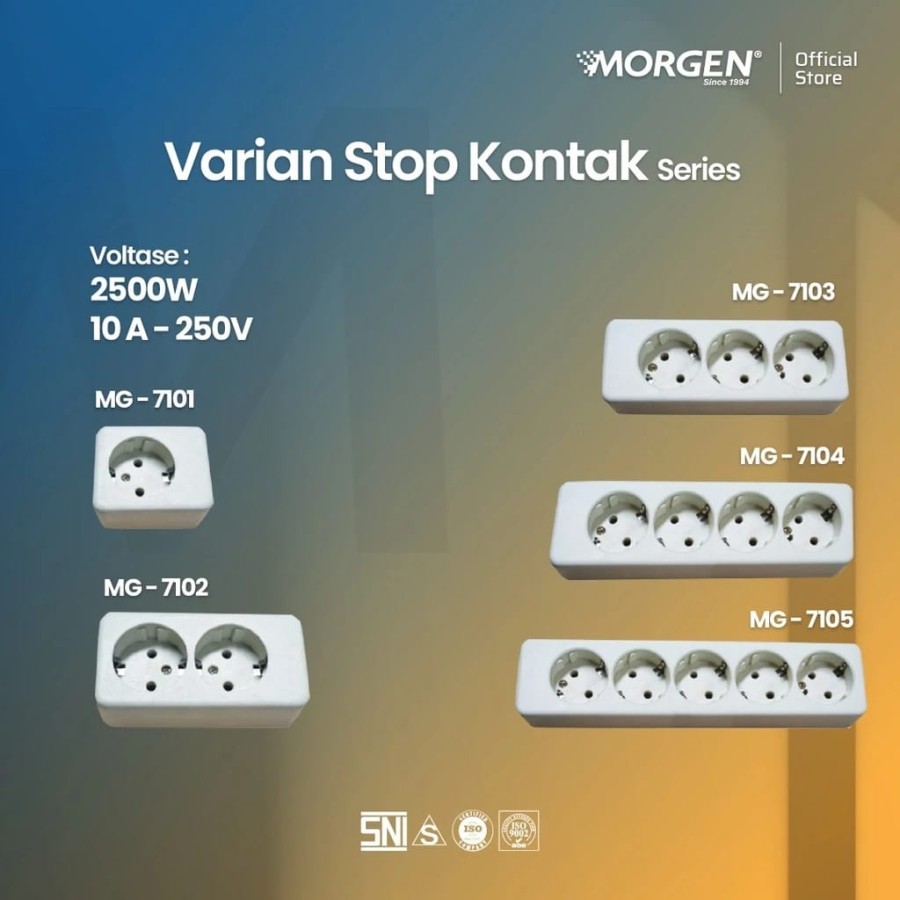 Jual STOP KONTAK ARDE MORGEN TERMINAL ARDE MORGEN 1 Lubang 2 Lubang 3 ...