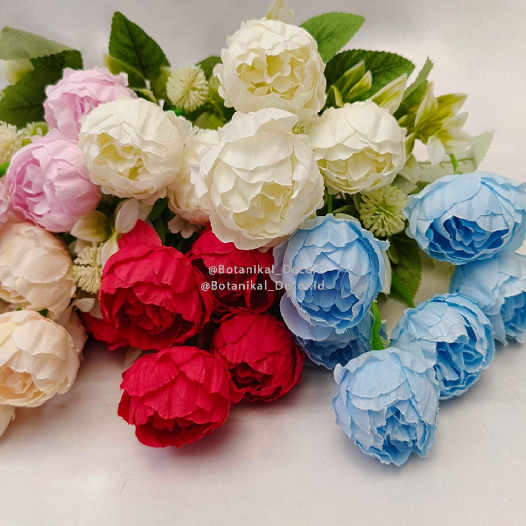 Jual Artificial Peony Bud x6 Bunga Peoni Palsu Bunga Artificial Bunga ...