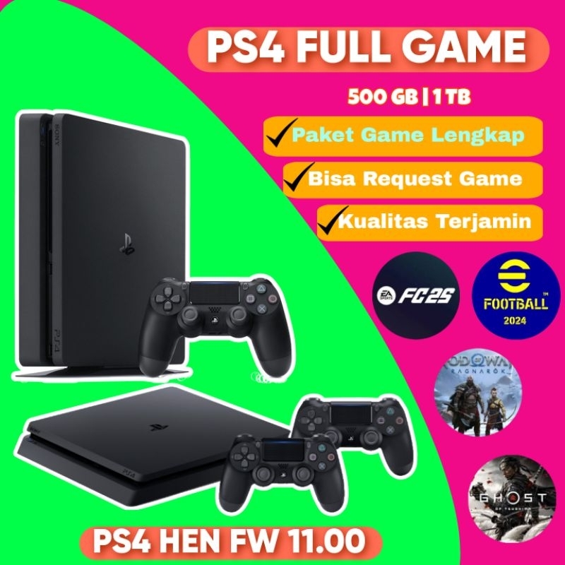 Jual PS4 SLIM GAME PERMANEN PES25 FC24 BISA OFFLINE ONLINE BISA REQUEST ...