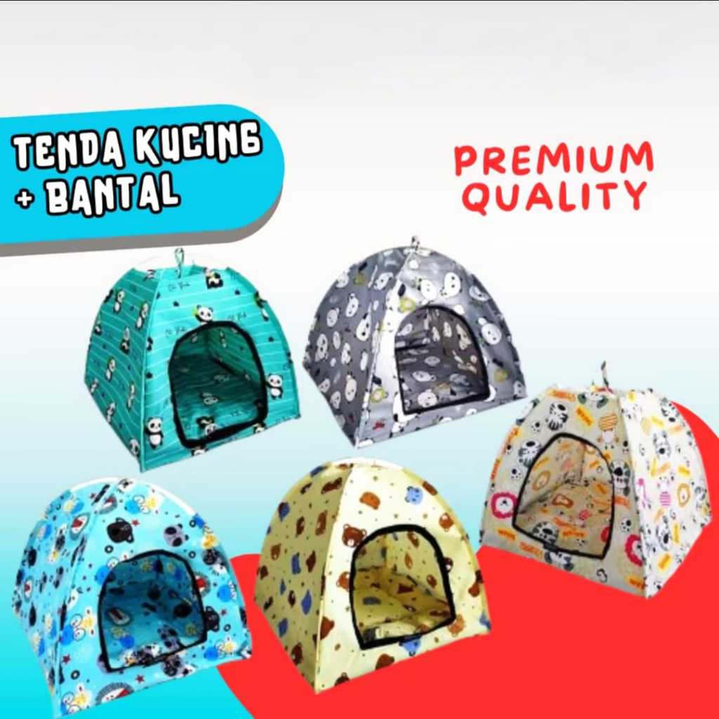 Jual Tenda Kucing Motif Fullset Alas Bantal Kasur Tenda Kucing Anjing ...