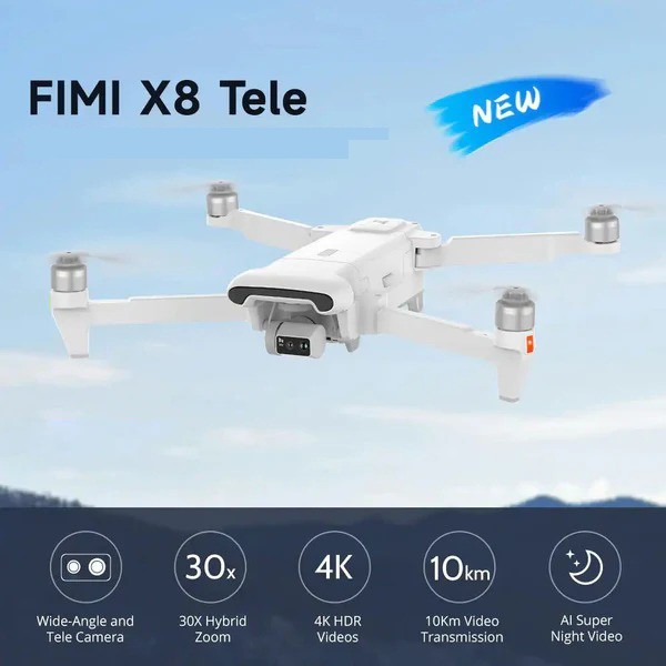 Jual FIMI X8 TELE / TELE MAX Drone 4K 48MP Camera 3-Axis Gimbal 10km with Megaphone - Drone Fimi ...