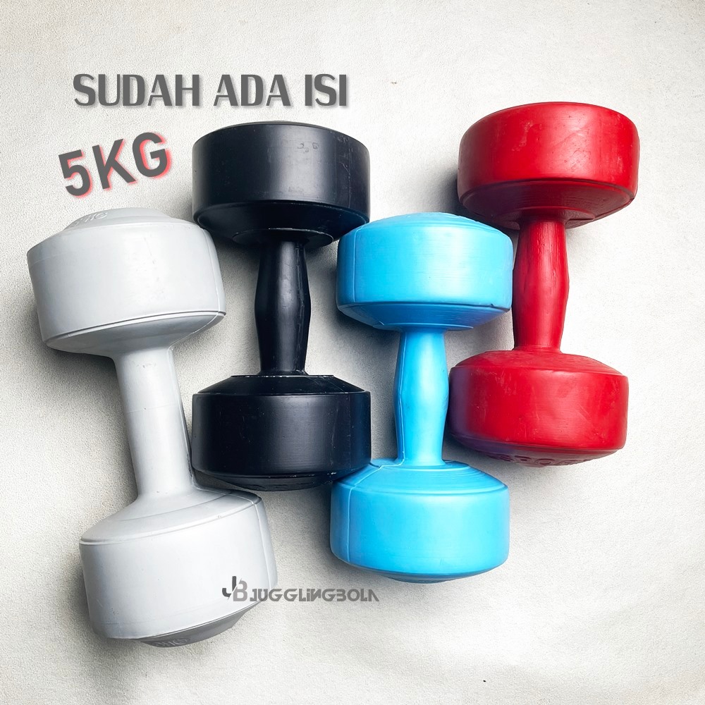 Jual Dumble Barbel 5kg Dumbell Gym Fitnes Home Work Out Dumbbell Murah ...