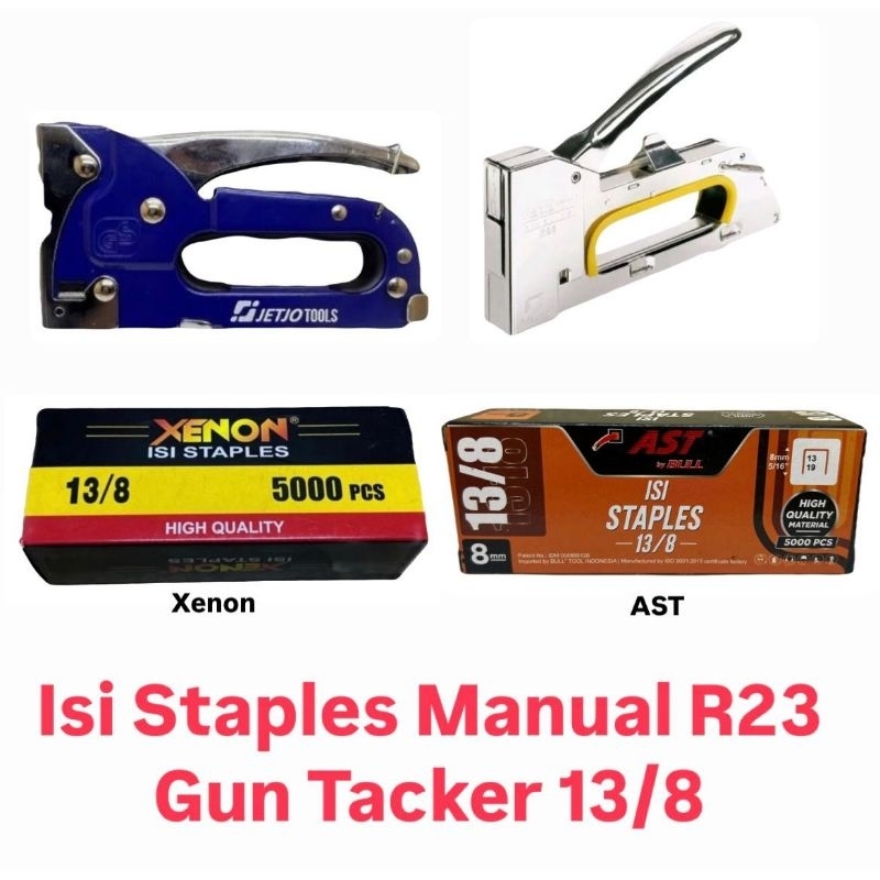 Jual isi staples gun tacker 13/8 staples R23 | Shopee Indonesia