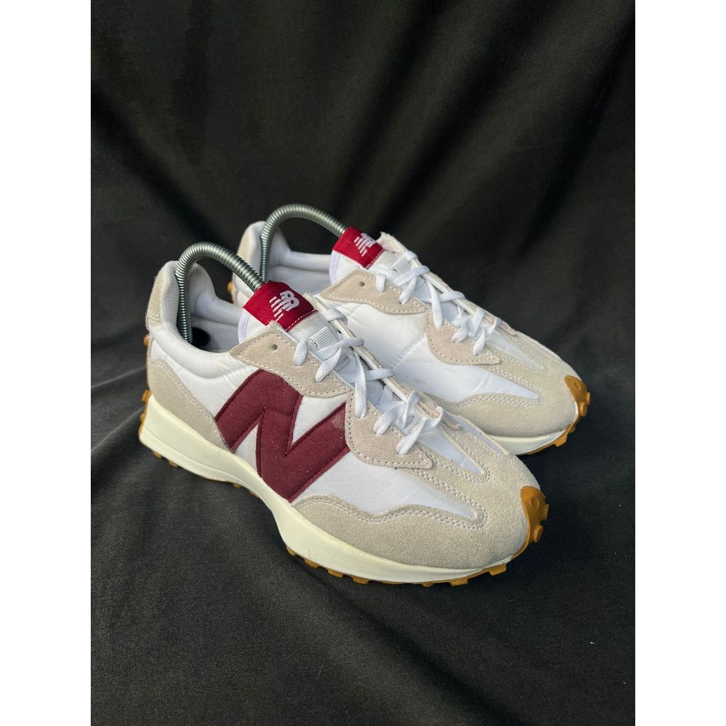 Jual NB New Balance 327 Burgundy | Shopee Indonesia