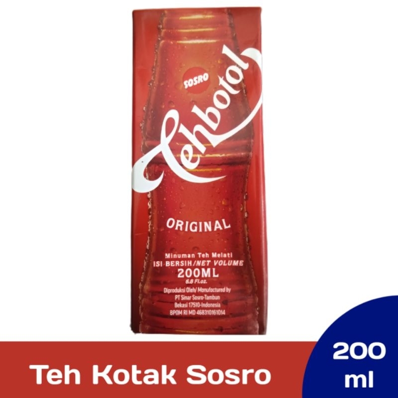 Jual Teh Botol Sosro Kemasan Kotak 200ml | Shopee Indonesia