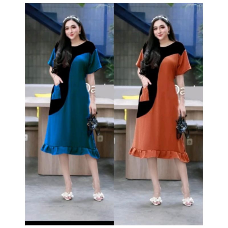 Jual DASTER JESSI CRINKLE PREMIUM KOMBI 2 WARNA MEWAH SUPER CANTIK ...