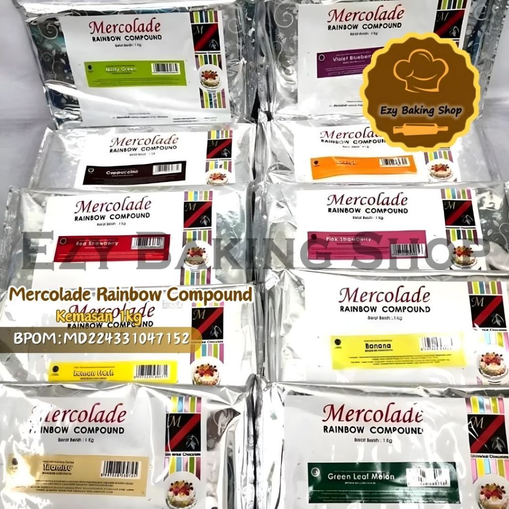 Jual Mercolade Rainbow 1kg / Coklat Compound warna warni / Coklat ...