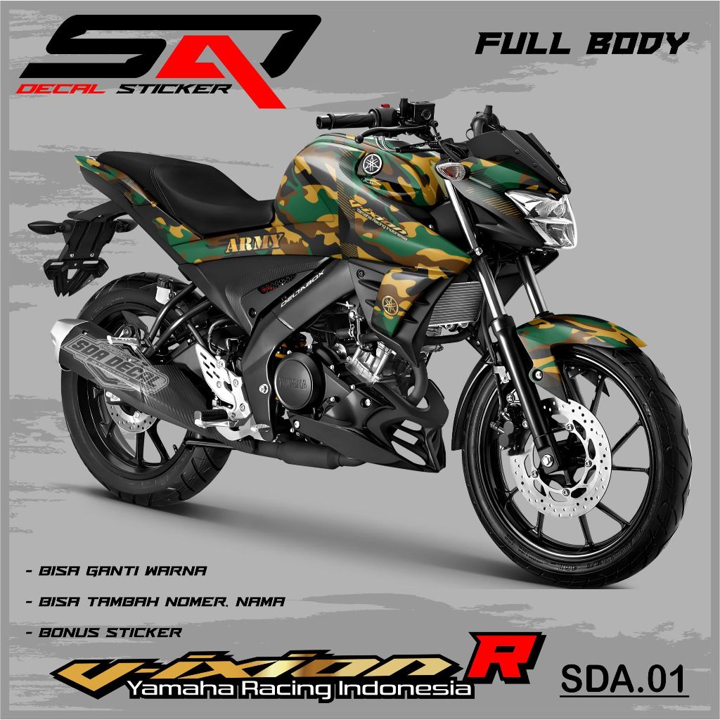 Jual Stiker Custom Full Body VIXION R - Decal Sticker Striping Variasi ...