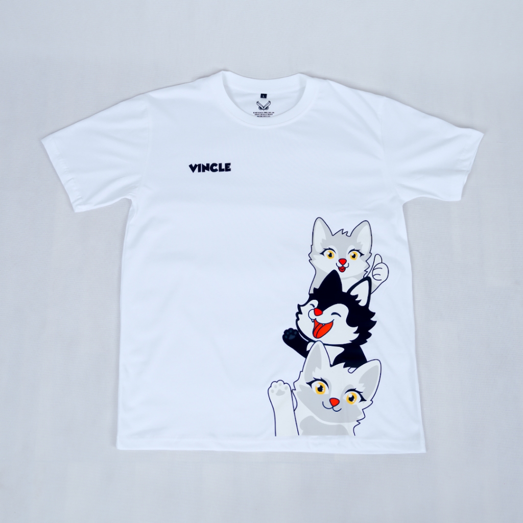 Jual VINCLE T-shirt CATTY White | Shopee Indonesia