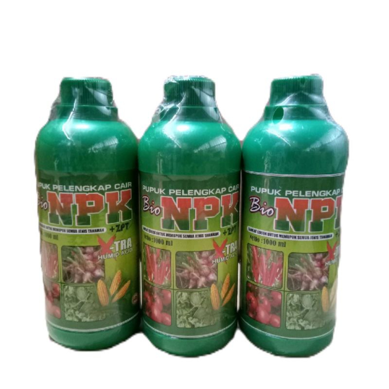 Jual Pupuk Cair NPK+Zpt Bio Gaza 500 ml + Kalium Humad + Anti Jamur untuk Pertumbuhan Akar ...