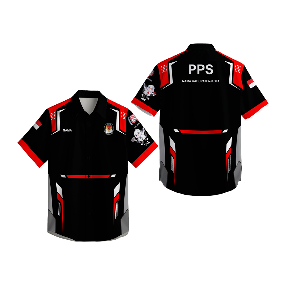 Jual Kemeja Seragam PPS Full Print Free Nama | Kemeja Casual Panitia ...