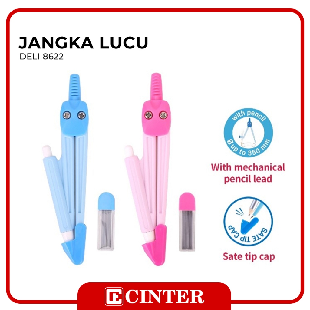 Jual DELI - JANGKA SEKOLAH / COMPASS / JANGKAT SET 8622 | Shopee Indonesia