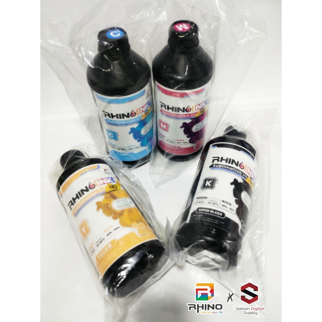 Jual Tinta Sublim Rhinoink 1 Liter Premium Quality for Indoor Printing ...