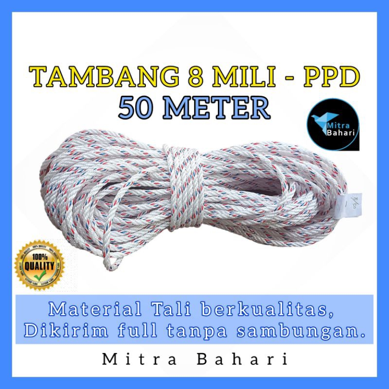 Jual TAMBANG PPD 8MM (ECERAN) | TALI 8MM | TAMPAR 8MM | TALI IKAT MOBIL ...