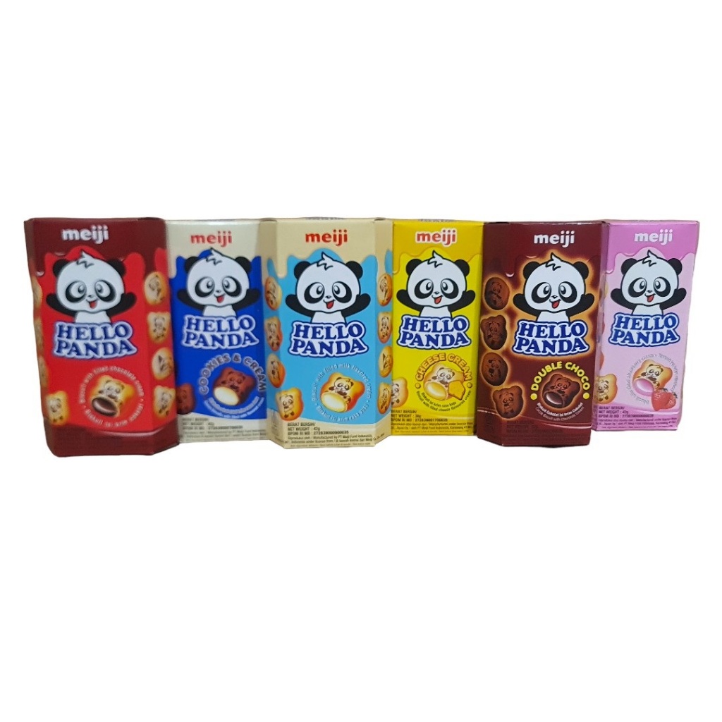 Jual Biskuit Snack Jajanan Anak Helo Hello Panda Meiji Coklat Keju ...
