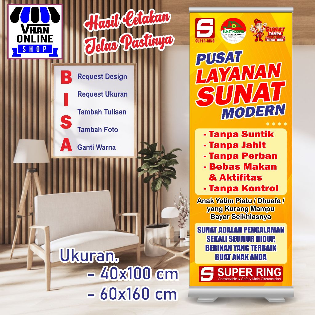 Jual Custom Banner Spanduk MMT Dokter Sunat Modern Bagus Murah | Shopee ...