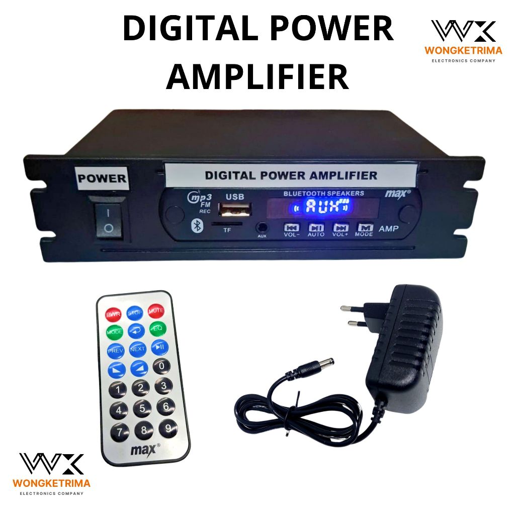 Jual Amplifier bluetooth stereo MP3 bluetooth plus ampli siap pakai ...