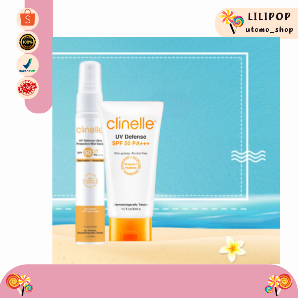 Jual Clinelle Suncreen SPF50 Protect & Hydrate (Mist Spray Dan ...
