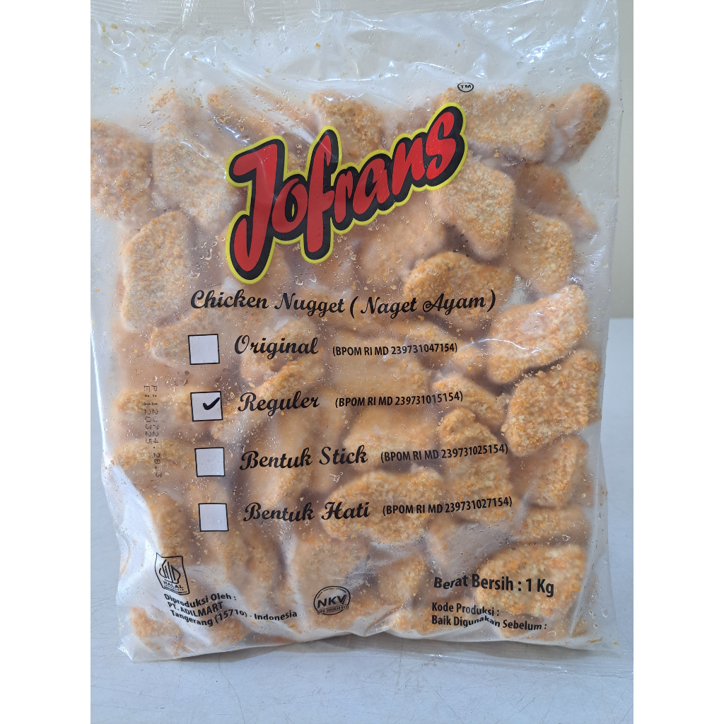 Jual Jofrans Chicken Nugget 1 Kg | Shopee Indonesia