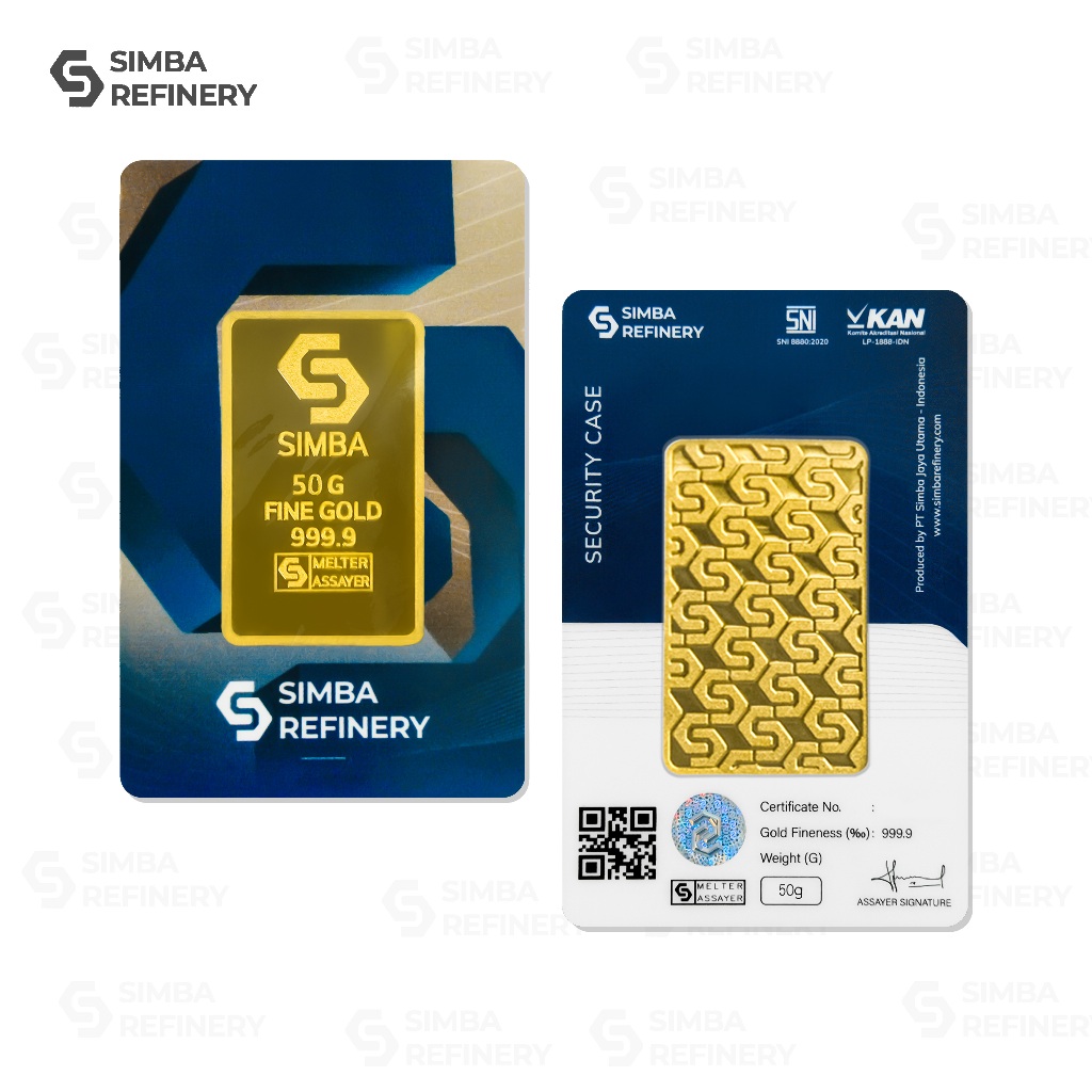 Jual Simba Refinery Logam Mulia 50 gr | Shopee Indonesia