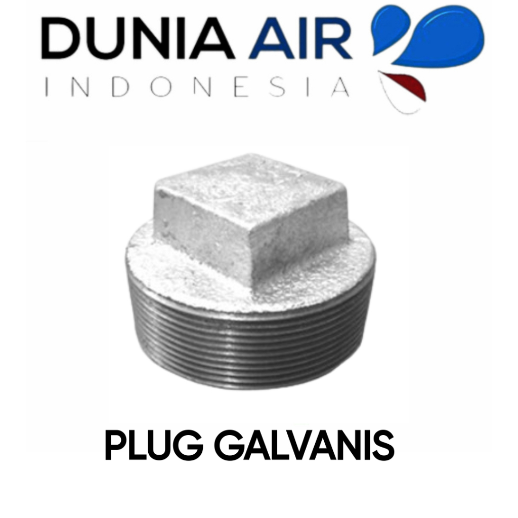Jual Plug 1 1/4" Tutup Keran Cap Dop Ujung Pipa Air Besi Galvanis Drat ...