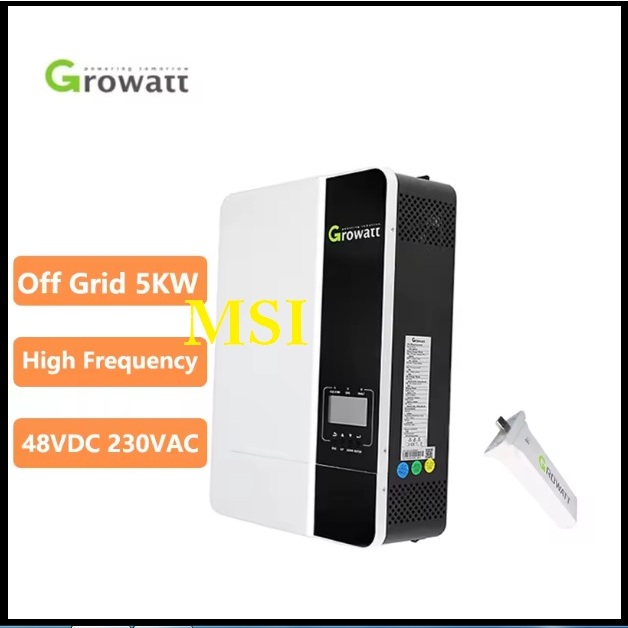 Jual GROWATT 5000W / 5000VA PURE SINE WAVE OFF GRID HYBRID SOLAR INVERTER SPF 5000 ES + WIFI ...
