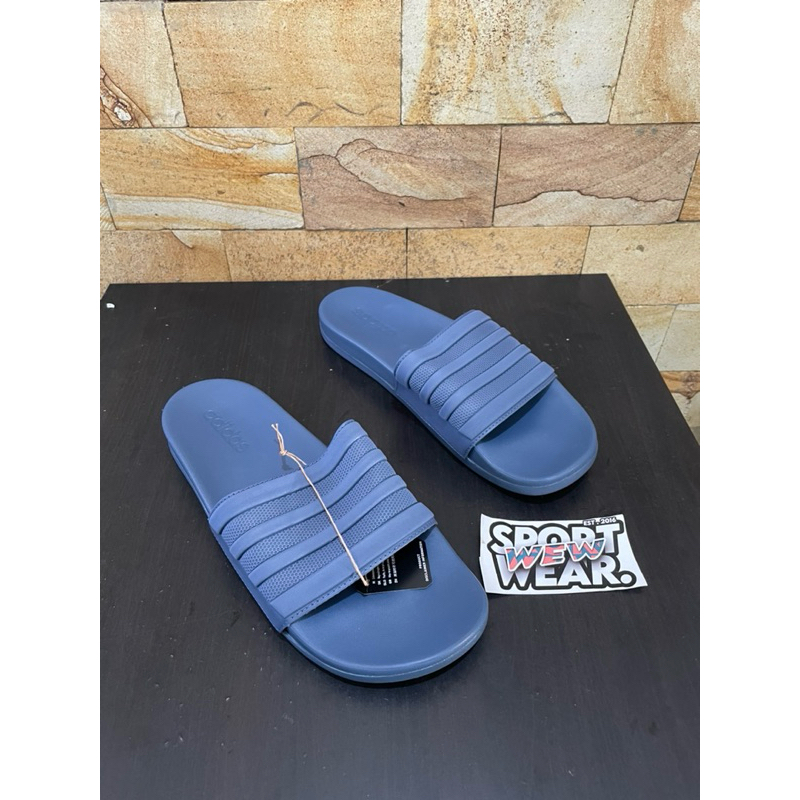 Jual Sandal Adidas Adilette Comfort Slide Navy Art ID3402 | Shopee ...