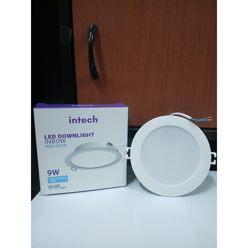 Jual LAMPU LED PLAFON SLIMDOWNLIGHT INTECH INBOW INDL303R 9W | Shopee ...
