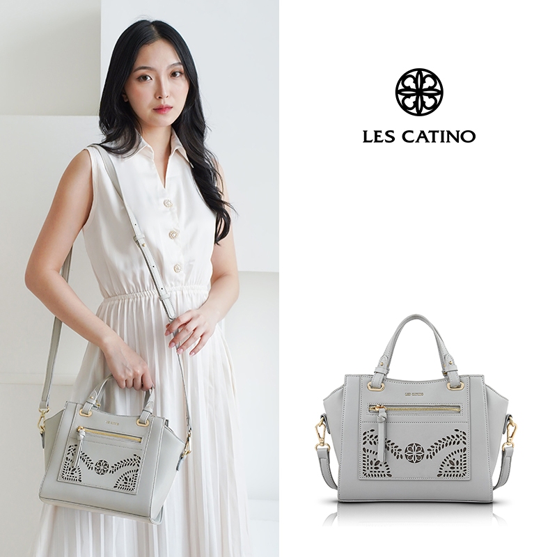 Jual Tas Wanita Les Catino Ny. Audero Perforated Satchel 24 | Shopee ...