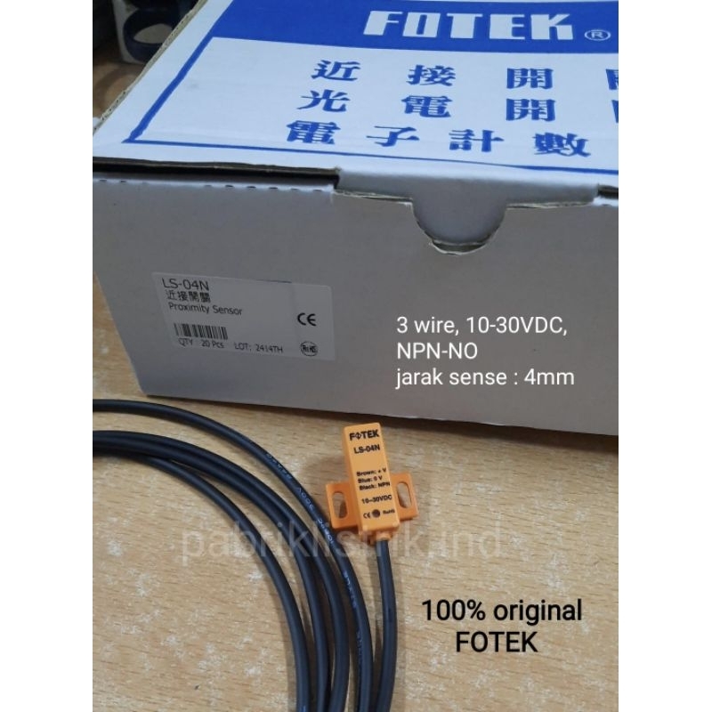 Jual Proximity sensor LS 04N Fotek original LS04N model kuping | Shopee ...