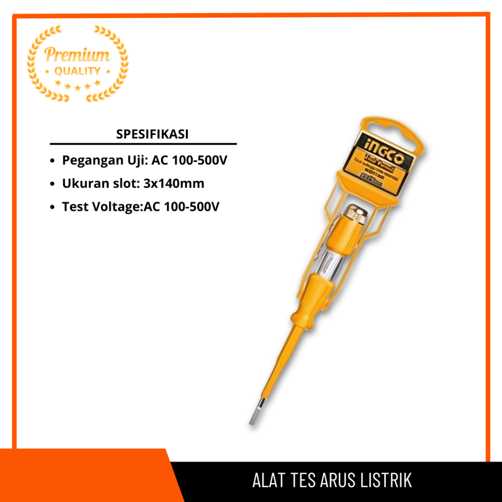 Jual Obeng Tespen INGCO HSDT1408 Test Pen Listrik Obeng INGCO-HSDT1408 ...