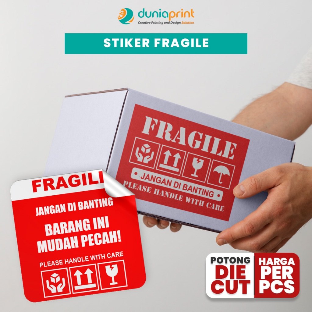 Jual Stiker Fragile | Sticker Fragile | Fragile Stiker | Stiker Jangan ...
