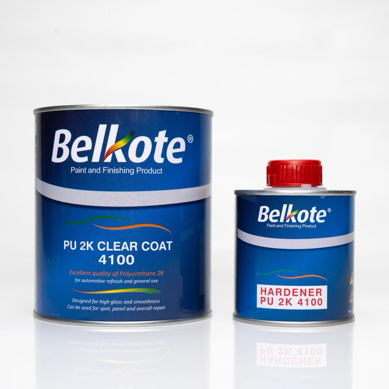 Jual BELKOTE PU 2K 4100 CLEAR COAT/PERNIS ( PAKET CLEAR + HARDENER ) | Shopee Indonesia