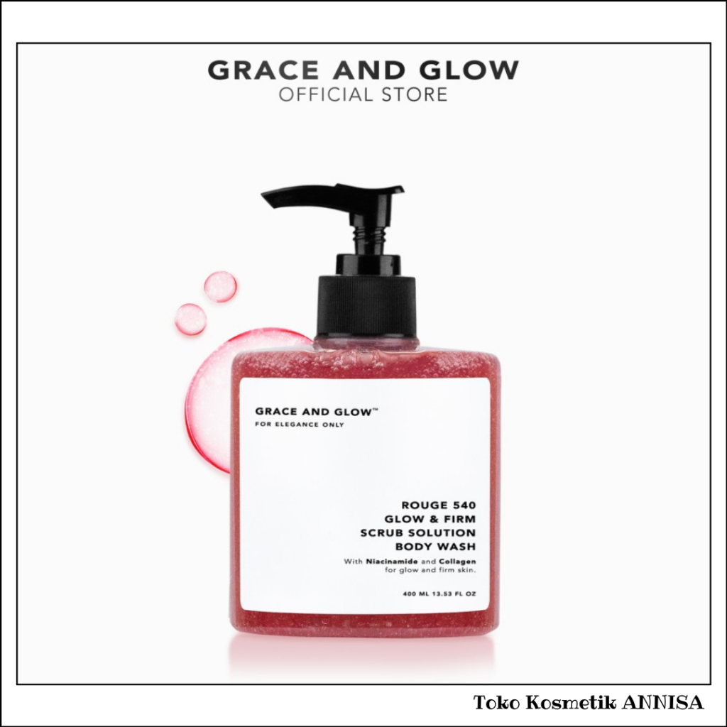 Jual GRACE AND GLOW Rouge 540 Gentle Scrub Body Wash | Shopee Indonesia